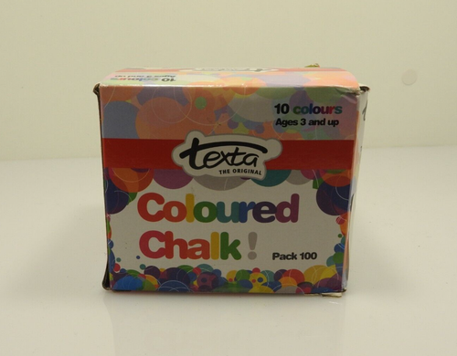 100pc Texta Coloured Chalk Art Drawing Office/School Kids/3y+ for ...