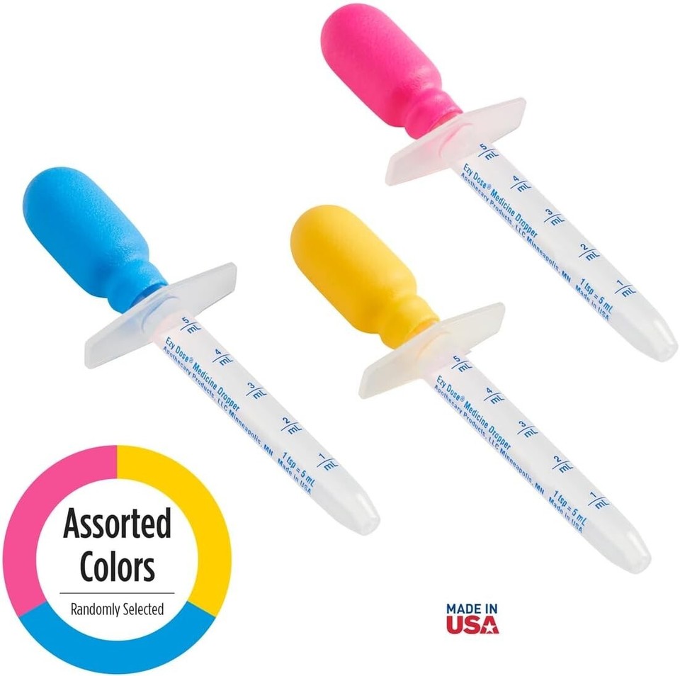 5Ml Liquid Droppers Medicine Silicone and Plastic Pipettes Eye Dropper ...