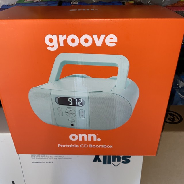 Groove ONN 100008716 Portable CD Boombox Aqua GA for sale online | eBay