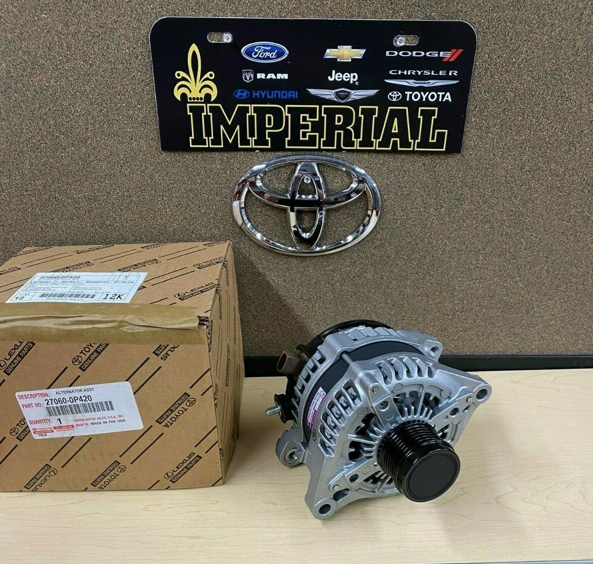TOYOTA GENUINE OEM 2017-2019 HIGHLANDER NEW ALTERNATOR 270600P420 | eBay