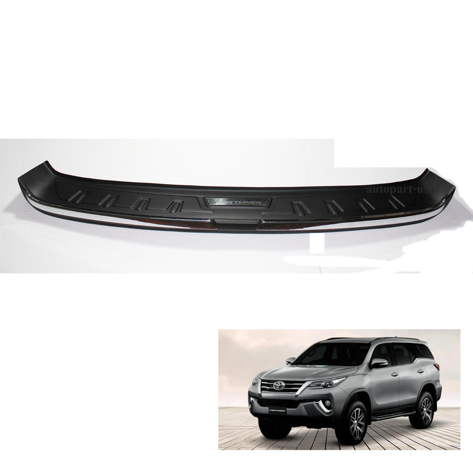 Rear Bumper Plate back Cover Trim Fit For Toyota Fortuner 2015-2017 | eBay