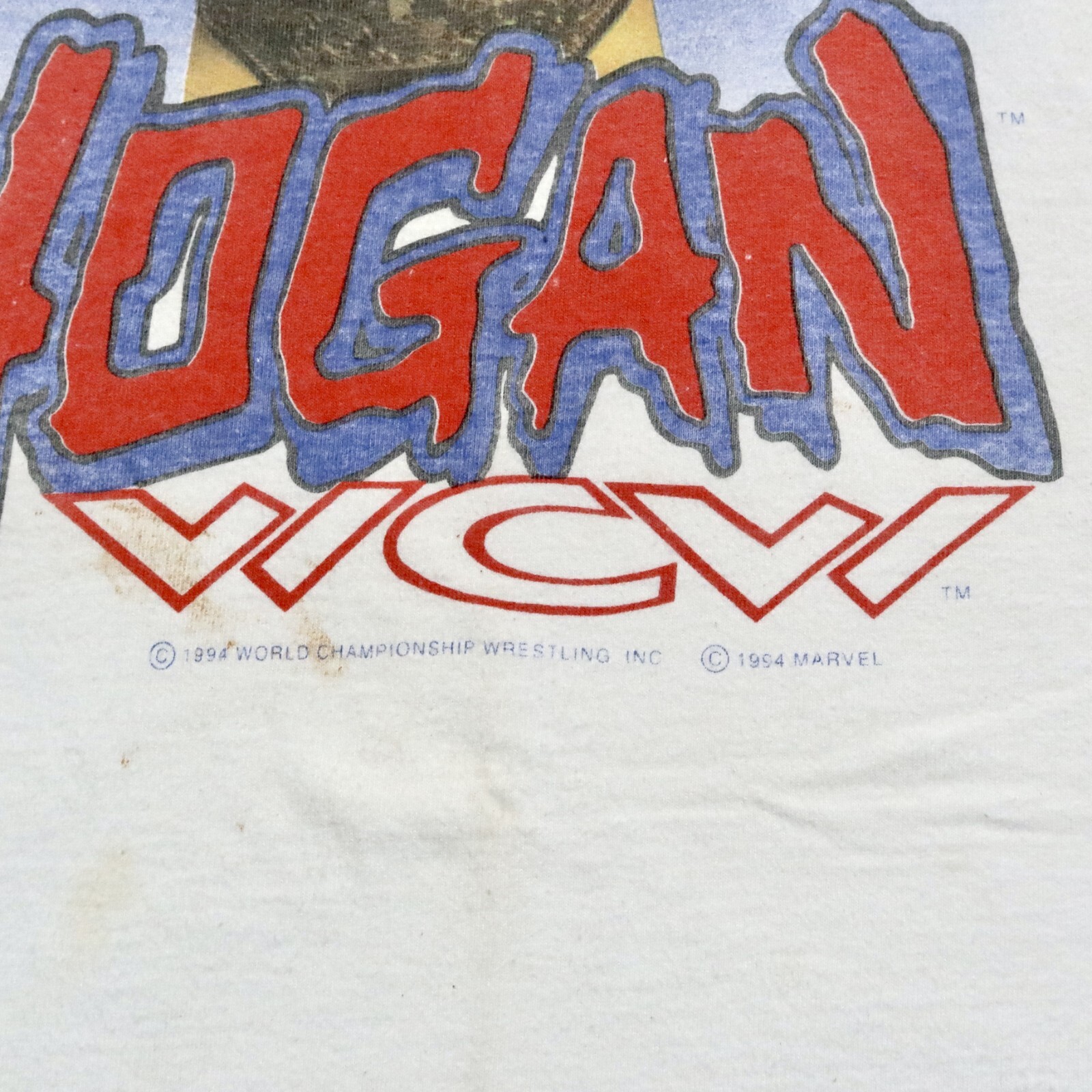 Vintage 90s Hulk Hogan WCW Wrestling Shirt Single Sti… - Gem