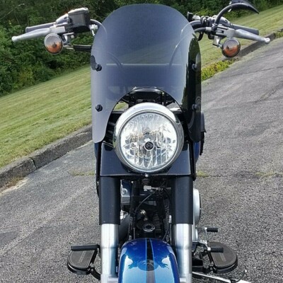Calsci Tinted Shorty Windshield for Harley Fat Boy FLSTF FLFB 1990-2022 ...