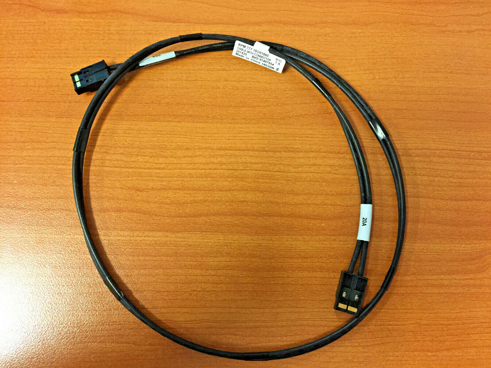 Ericsson DC Power Cable Assembly With Connectors RPM 777 193/01000 R1C ...