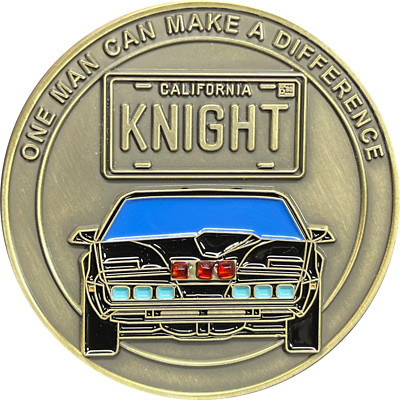 BL13-008 Knight Rider license plate KITT voice box Challenge Coin with ...