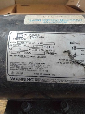 Vacuum - Emerson Motor