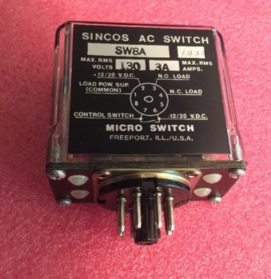 Honeywell Micro Switch FE-SW8A 130V 3Amps Sincos AC Switch | eBay