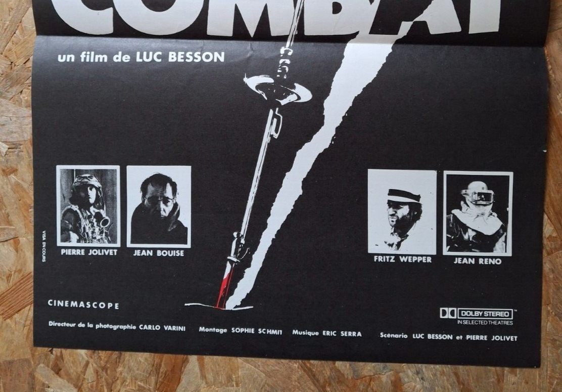 Affiche originale du film "Le dernier combat" de Luc Besson - 40X60 cm ...