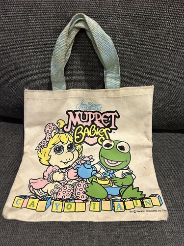 Vintage 1980s Muppet Babies Tote Bag: Jim Henson's Kermit the Frog ...