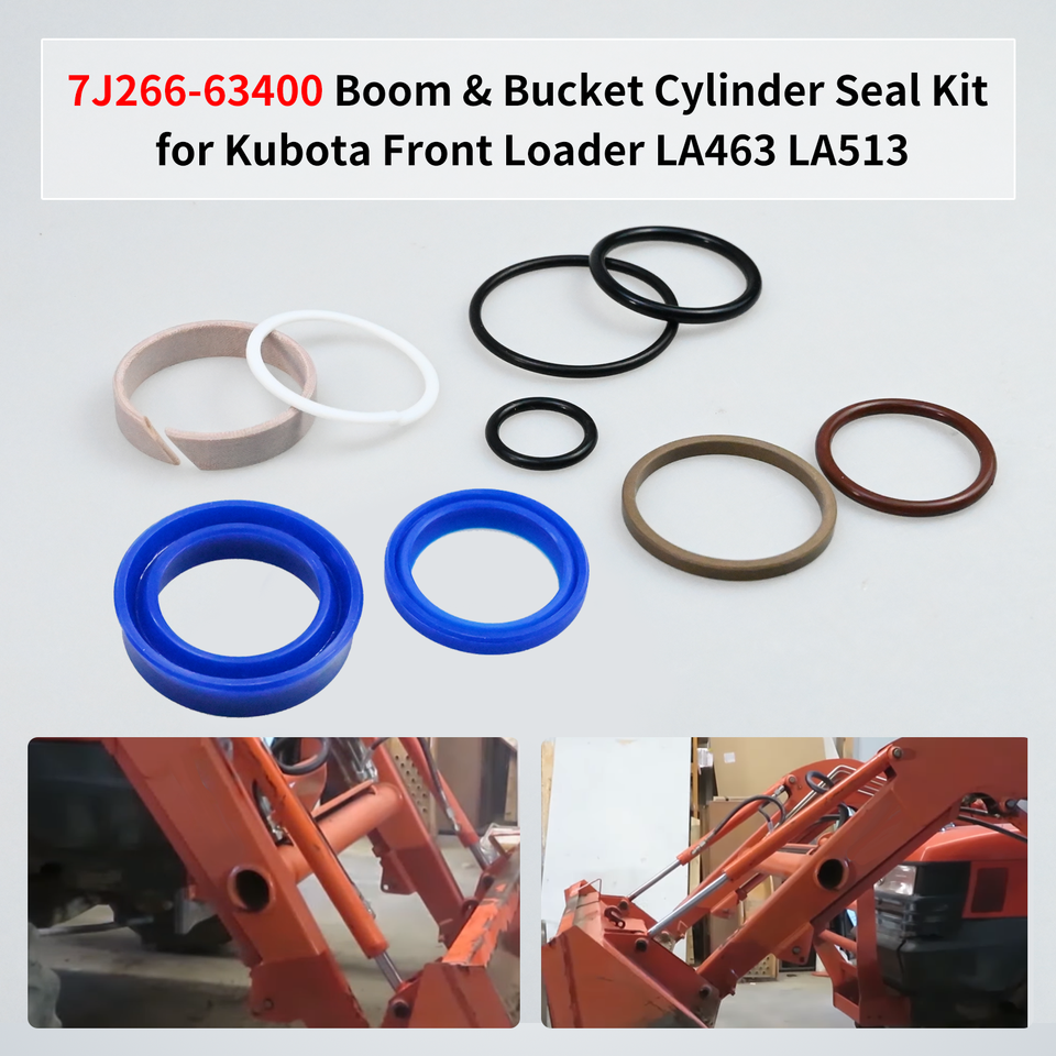 For Kubota Front Loader LA513 LA463 Boom & Bucket Cylinder Seal Kit ...