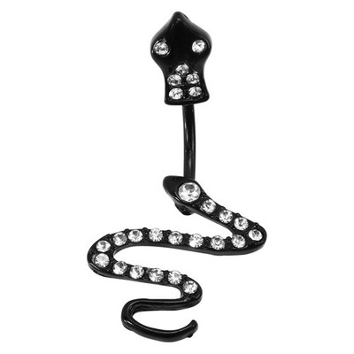Fashionable Snake Belly Button Ring Creative Navel Rings Delicate Belly ...