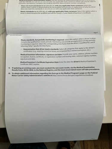 Medical Examination Forms MCSA-5875 and MCSA-5876 (5) Pack Of Each ...