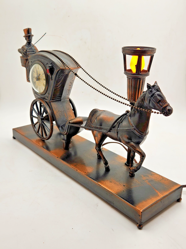 United Metal Goods Model 701 Horse Carriage Clock Lamp(Working ...