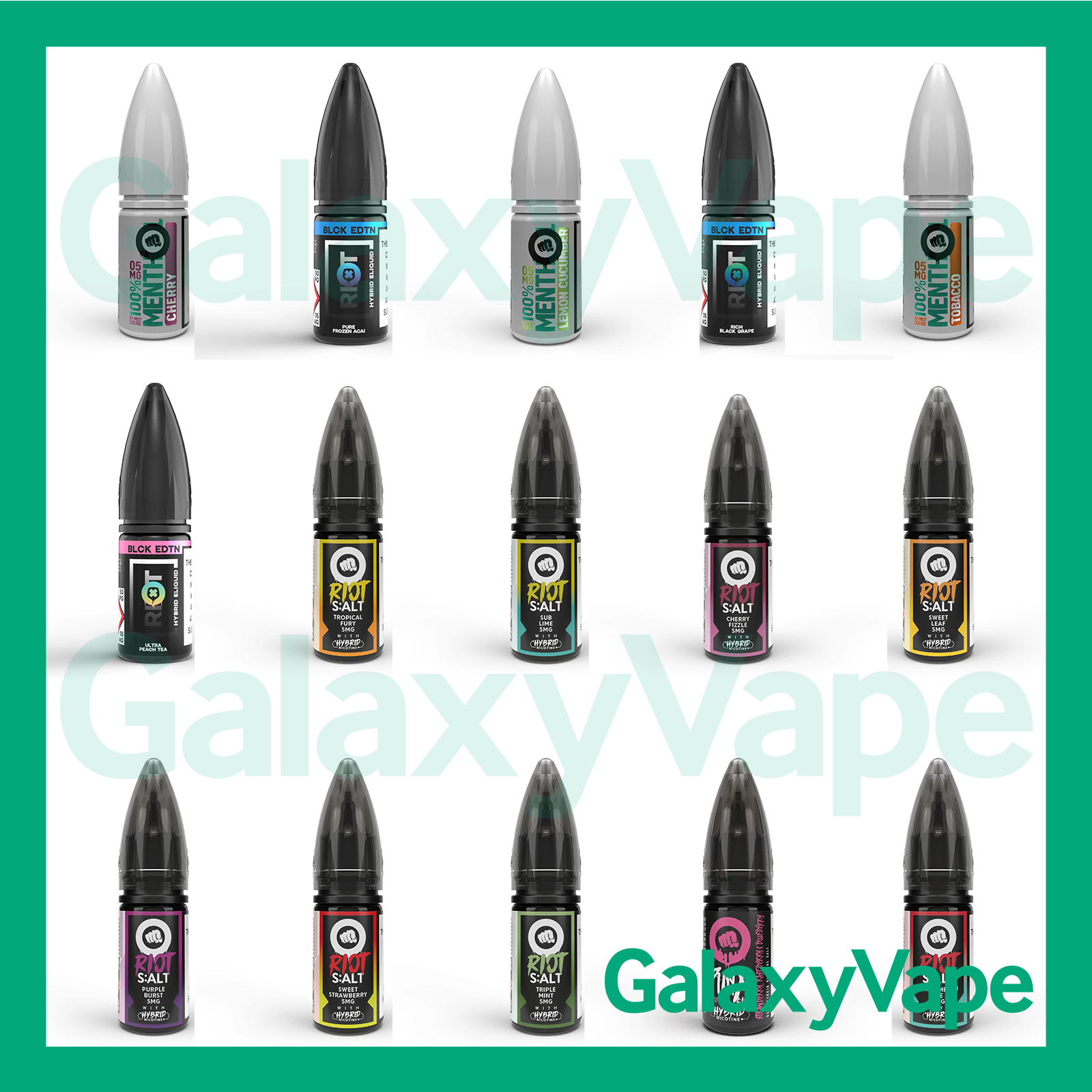 🔞🔞 RIOT SQUAD NIC SALT E Liquid Vape Juice 10ml 5mg 10mg 20mg Nicotine ...