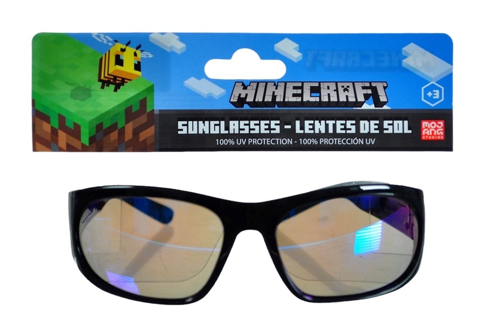 MINECRAFT CREEPER & STEVE Kids Sunglasses 100% UV Shatter Resistant NWT ...