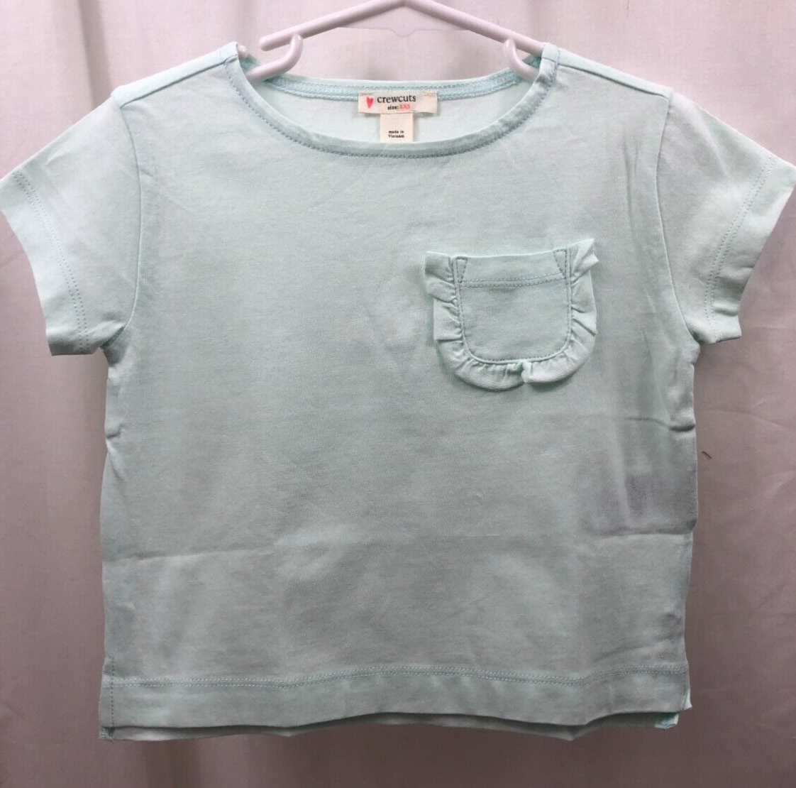 Girl's J Crew Cuts Ruffle Pocket T Shirt 2T 3T NWT | eBay