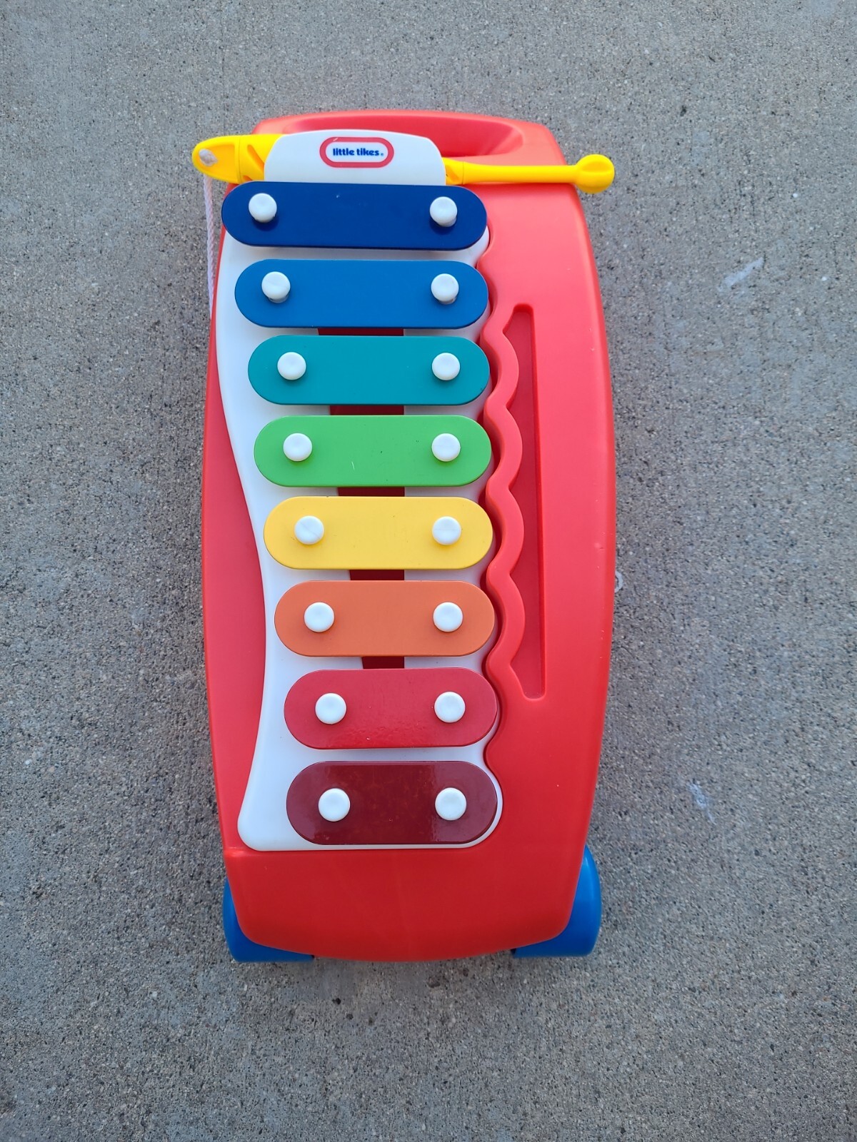 Little Tikes Tap A Tune Xylophone Musical Instrument Toy Pull Along Red ...