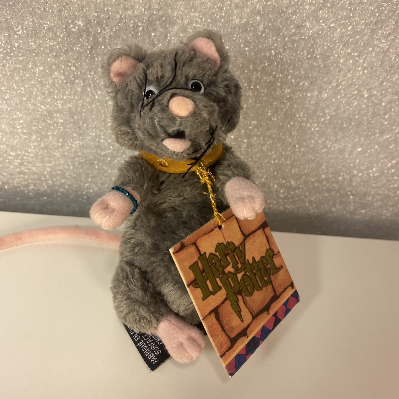 Gund Harry Potter SCABBERS Grey Rat Mouse 5" Stuffed Plush New w/ Tag ...