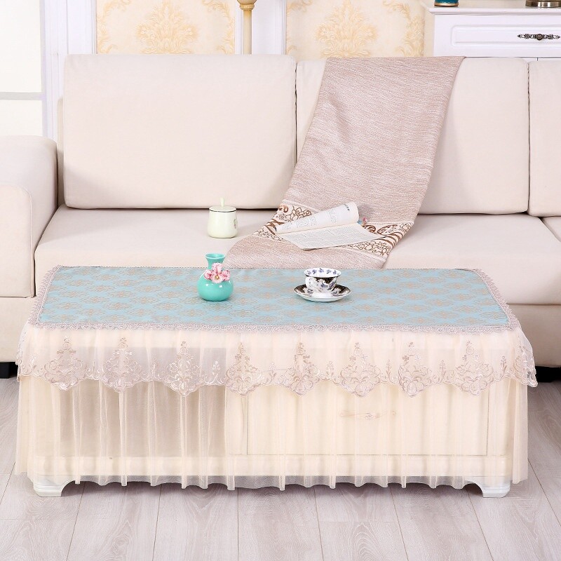 Rectangle Tablecloth Elegant Table Cover Floral Pattern Tea Table ...