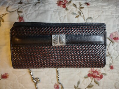Brighton wallet black leather women on Silver Strap EUC | eBay