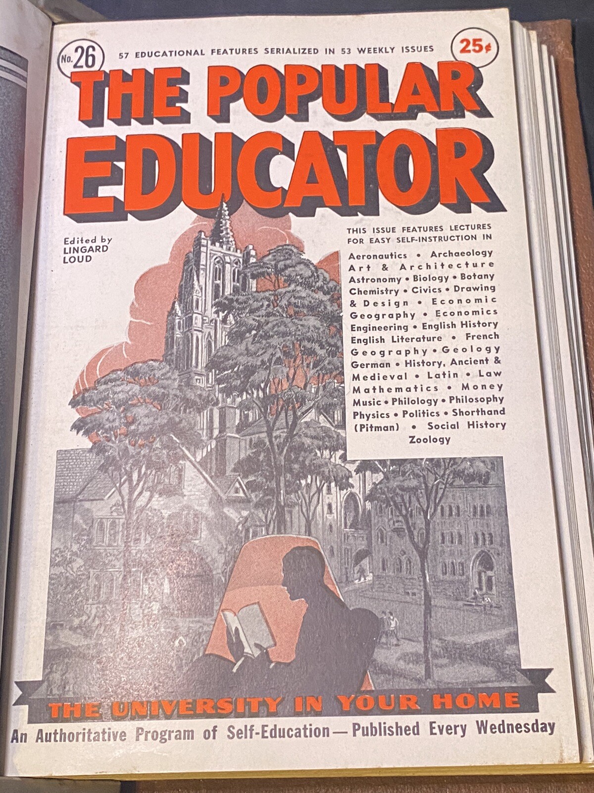 The Popular Educator Volumes No. 1 - 6 (pages 1 - 552) bound in single ...