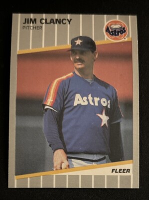 1989 Fleer Update Jim Clancy Baseball Card #U-88 Astros Pitcher VG | eBay