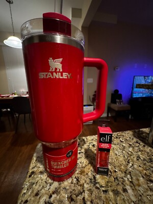 New STANLEY X ELF Red Delicious Collab Tumbler With Elf Lip Oil ...