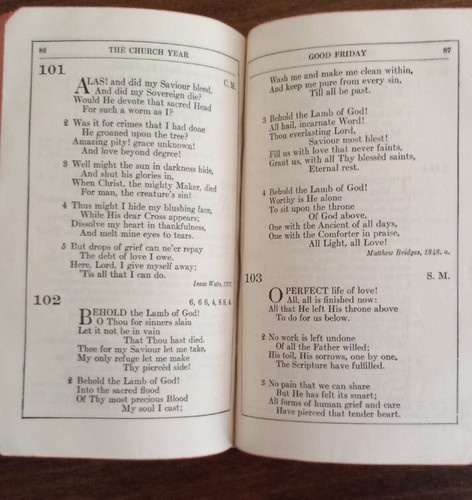 1919 Common Service Book of the Lutheran Church with Hymnal Prayer Book ...