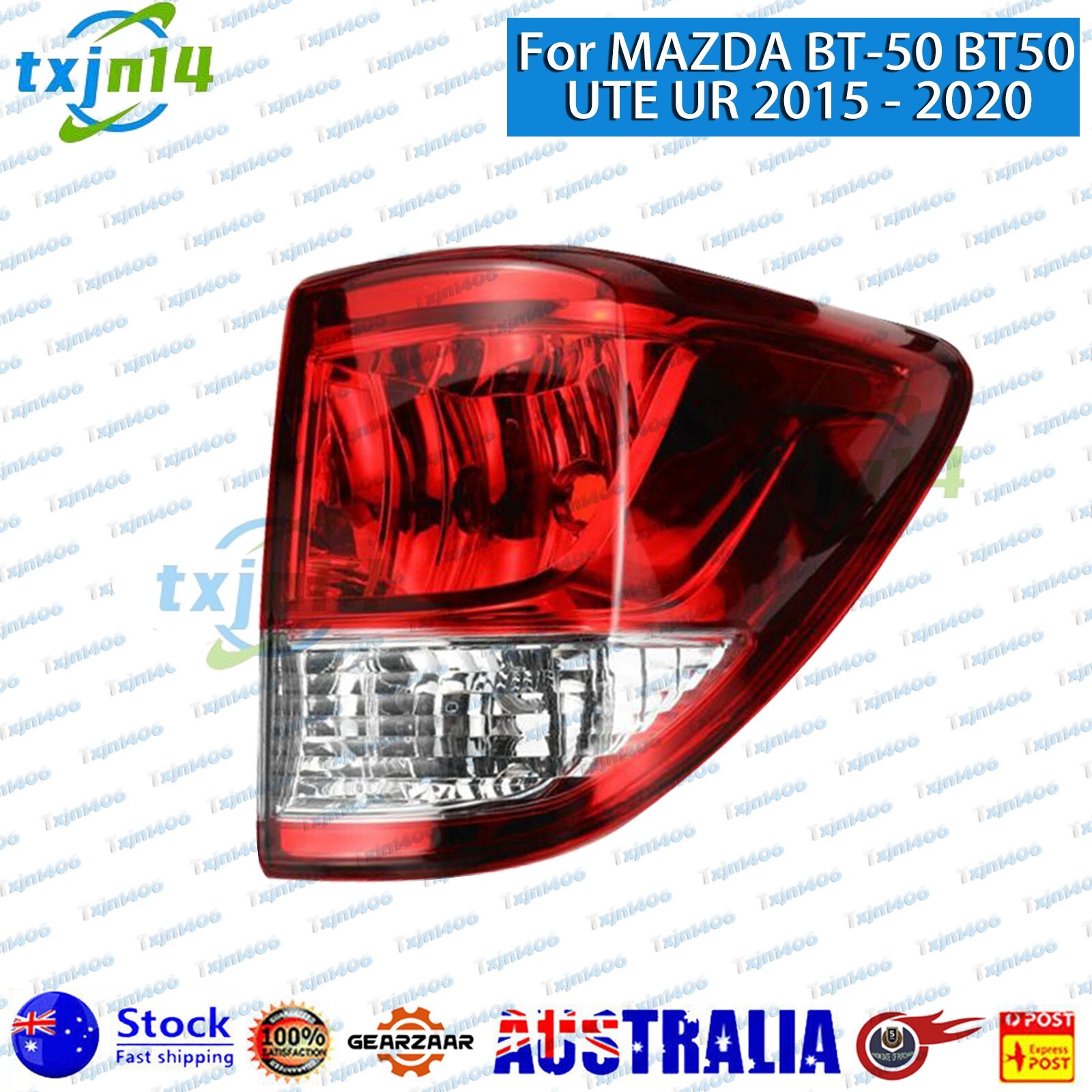 RH RHS Tail Light (Outer) Rear Lamp Red Fits Mazda BT-50 BT50 UTE UR ...