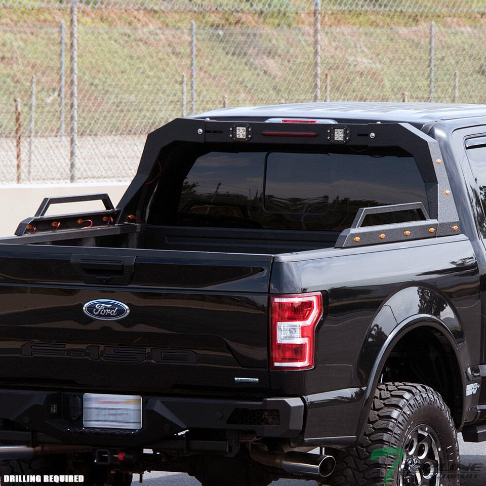 Stehlen Adjusable Steel Chase Rack Truck Roll Bar 3rd Brake Lamp+LED ...