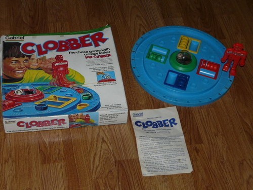 Vintage 1977 Gabriel Clobber Game Board with Pop-O-Matic Dice Shaker | eBay