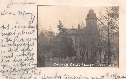Juneau Wisconsin County Court House UDB 1906 Postcard | eBay