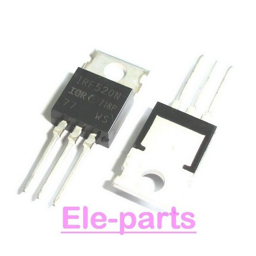 10 PCS IRF520N TO-220 IRF520NPBF IRF520PBF IRF520 N-Channel Mosfet ...