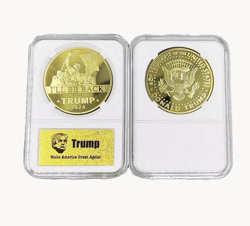 2024-45th President Donald Trump Fight Never Surrender Gold Coin in ...