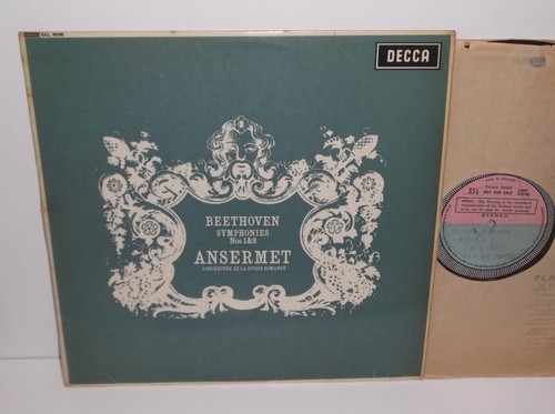 SXL 6096 Beethoven Symphonies Nos 1 & 8 L'OSR Ansermet Grvd Factory ...