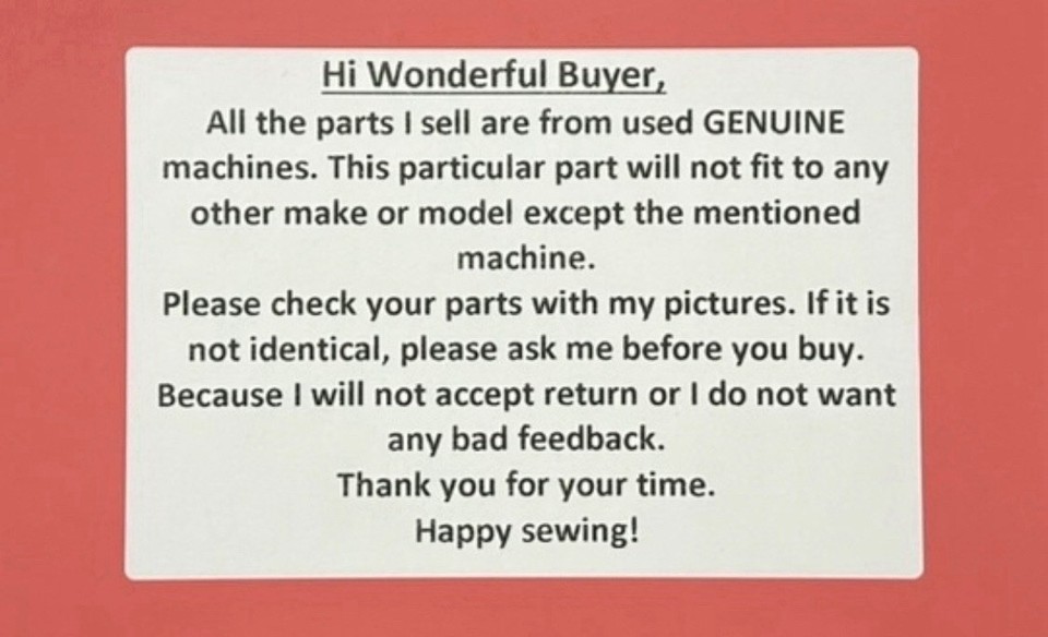 Thread Taker for ARGOS DF612 Sewing Machine | eBay