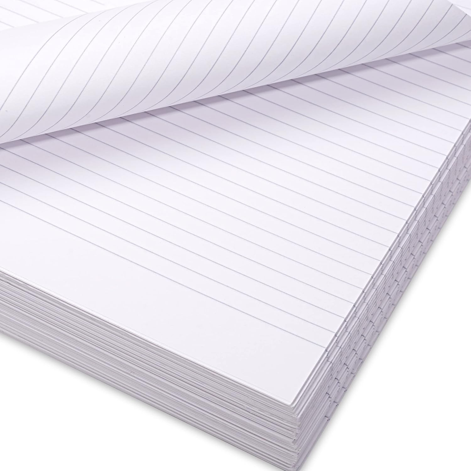 A4 Loose Leaf Lined Paper, 500 Sheets / 1000 Page, 8mm Lined with ...