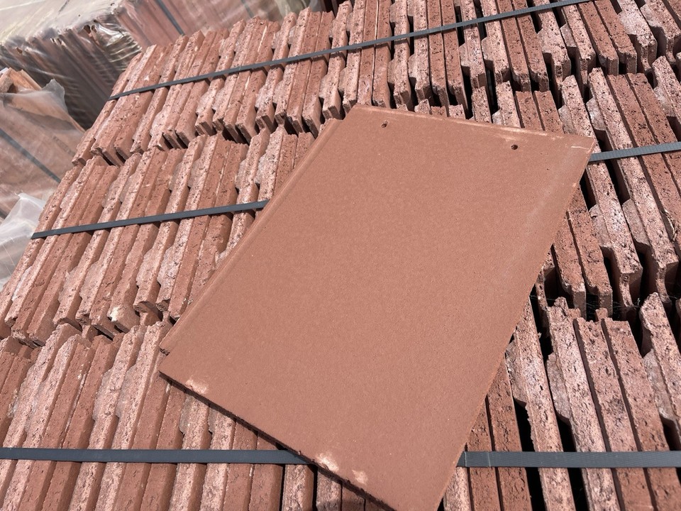 Contemporary flat red roof tiles, full packs. Roofing. | eBay UK