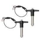 2pcs T Handle Aluminum Head Steel Pin Size 10x50mm Tool Part Fast ...