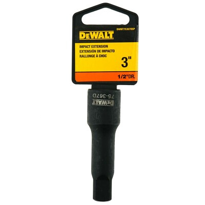 Dewalt DWMT75367OSP 3" Impact Extension, 1/2" Drive, 75-367D | eBay