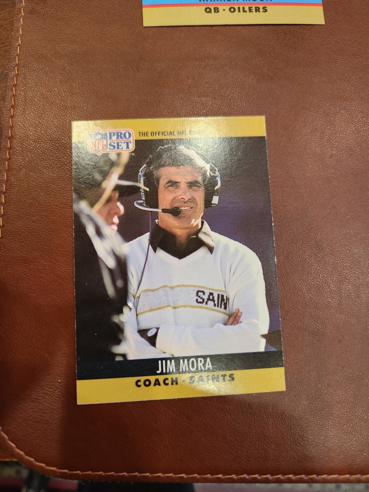 1990 Pro Set FACT Cincinnati Jim Mora New Orleans Saints #221 | eBay