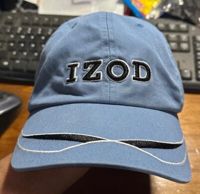 IZOD Golf Blue Strapback Adjustable Cotton Hat Cap #TP - Just washed | eBay
