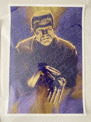 UNIVERSAL MONSTERS FRANKENSTEIN Movie Portrait Poster Print Fine Art A3 ...