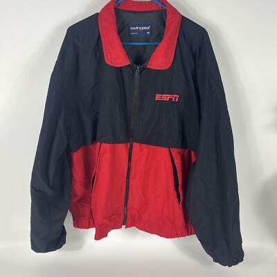 Vintage Made In The USA ESPN Mens Windbreaker Jacket XL Swingster VTG ...