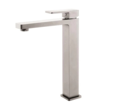Ikon Ceram | Brushed Nickel Tall High Rise Basin Mixer Tap | eBay Australia