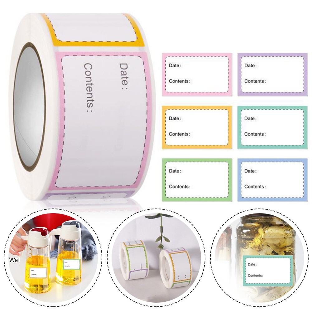 Adhesive Label Stickers Food Lables Food Storage Bags Stickers ...