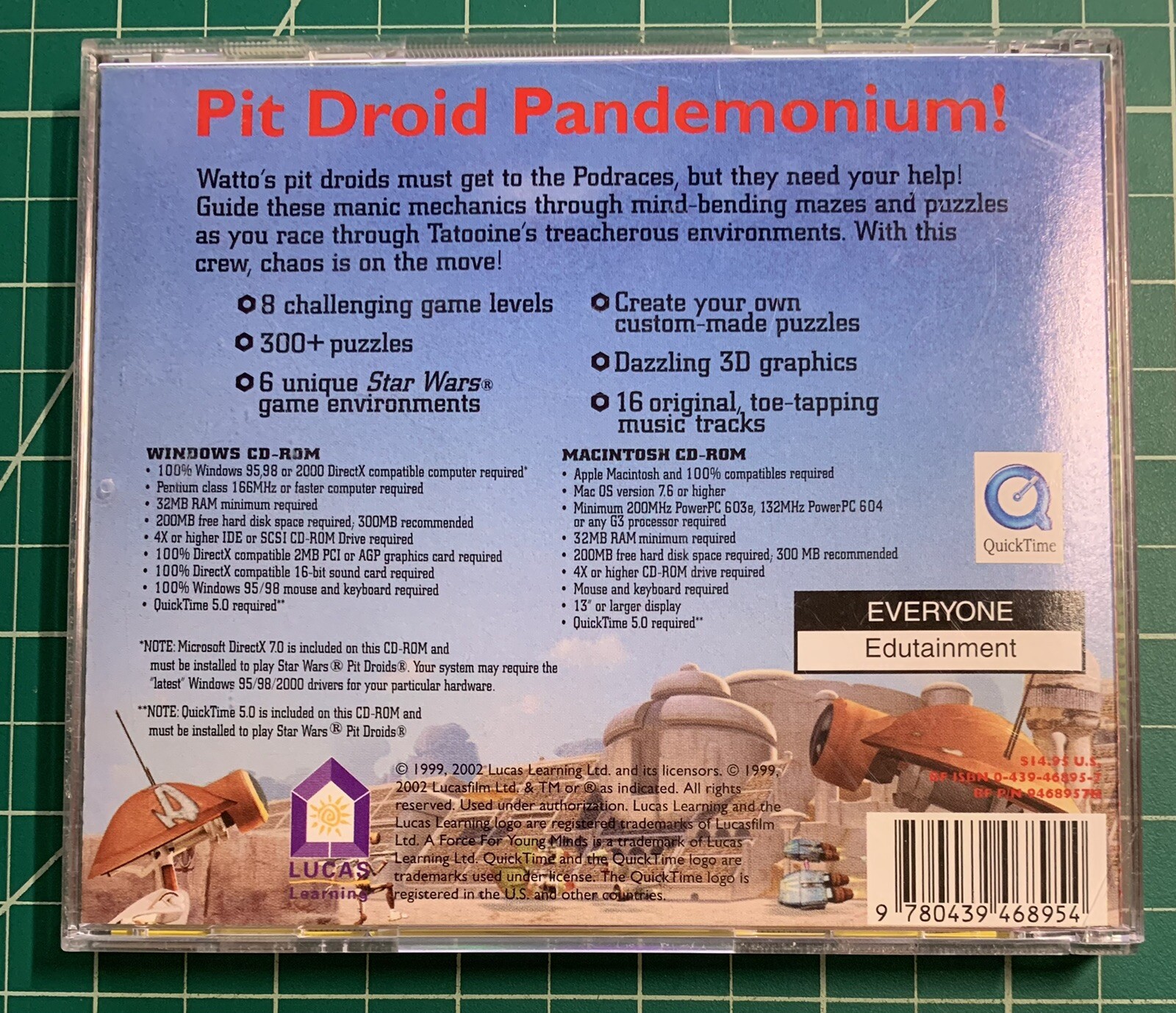 Star Wars Pit Droids 300 Puzzles Lucas Learning Scholastic Computer ...