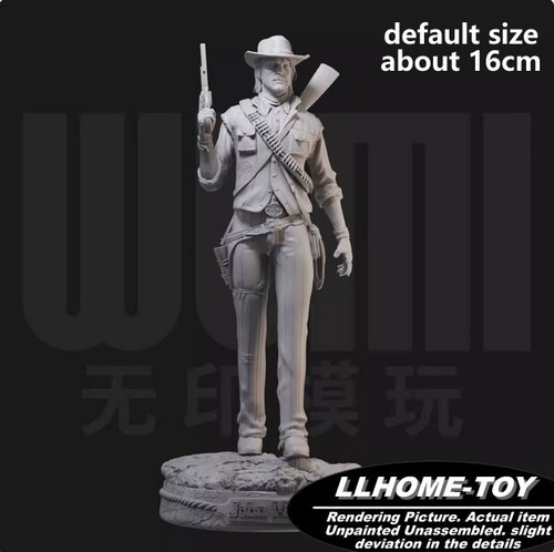 Game John Marston Revolver Resin 3D Print GK Figure DIY Model Unpainted ...