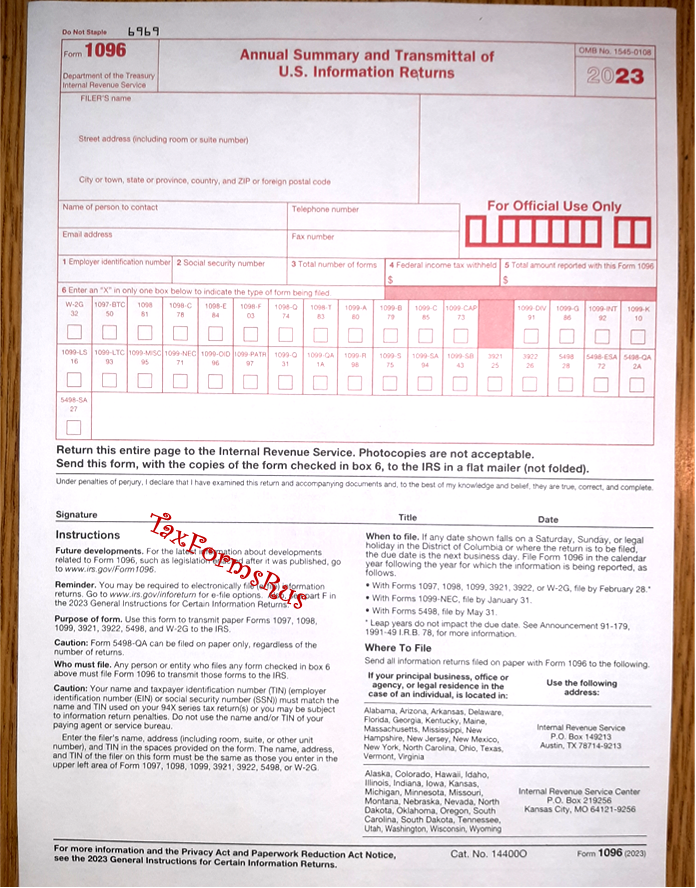 1099 Formulario 2023