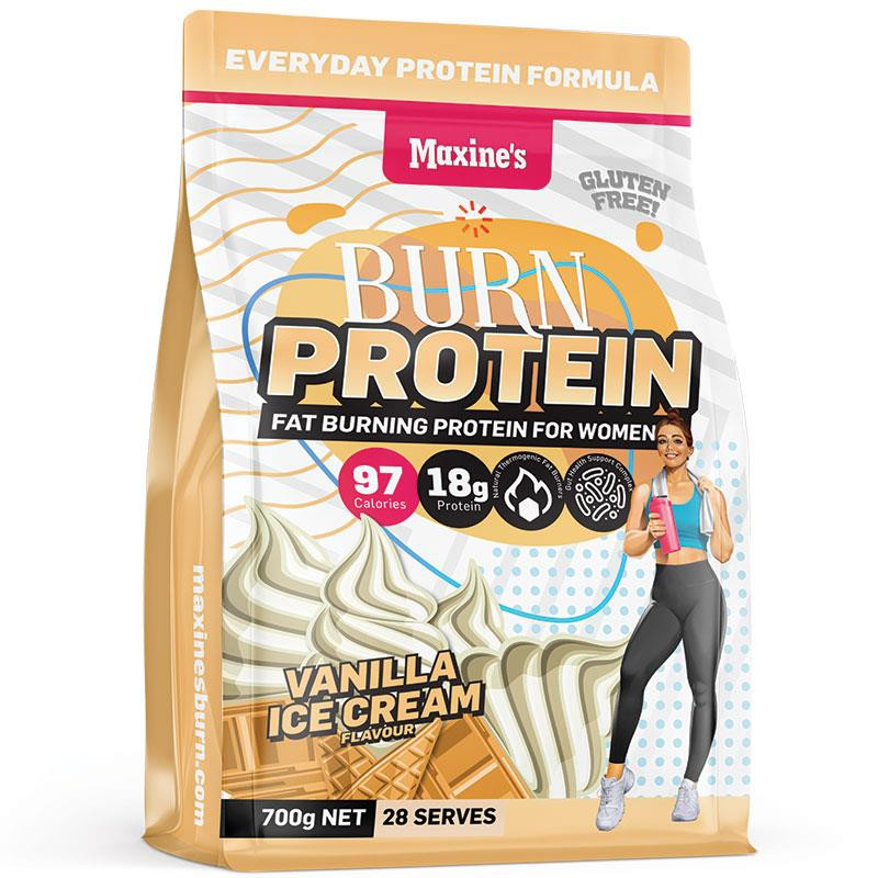 Maxine's Burn Protein Vanilla Ice Cream 700g | eBay